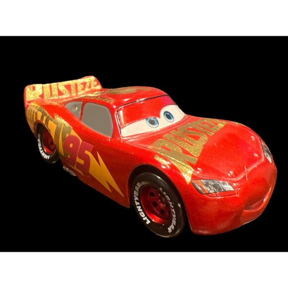 Disney | Toys | Disney Pixar Cars 3 Red Gold Lightning Mcqueen Loose ...